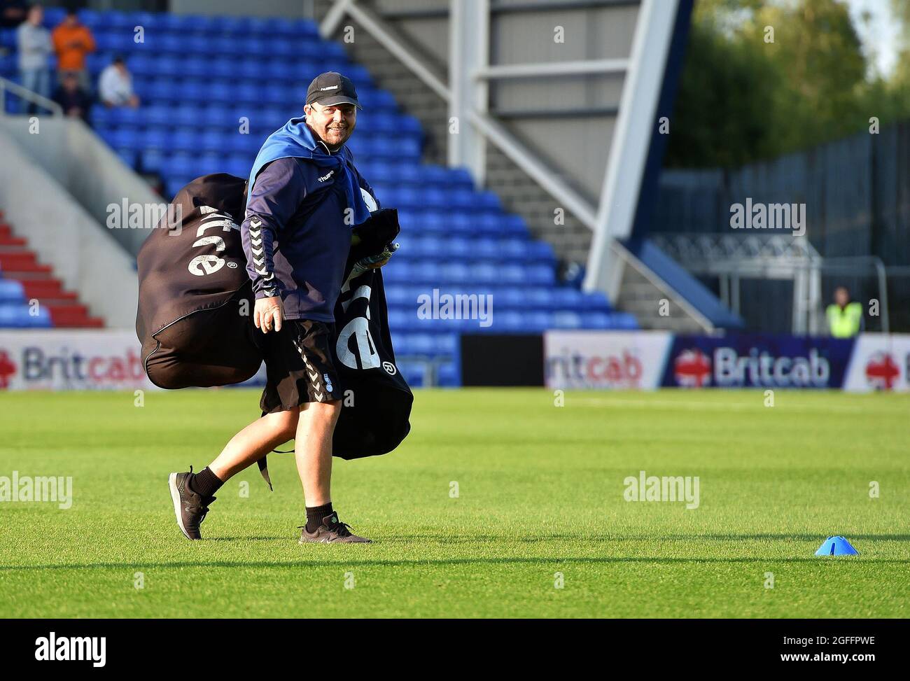 OLDHAM, UK. AUGUST 24TH Dean Pickering during the Carabao Cup match ...