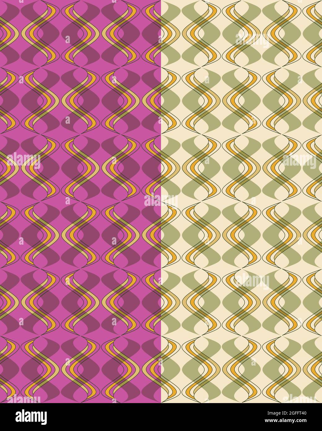 70s retro fashion geometrical seamless pattern. Elegant creative ...