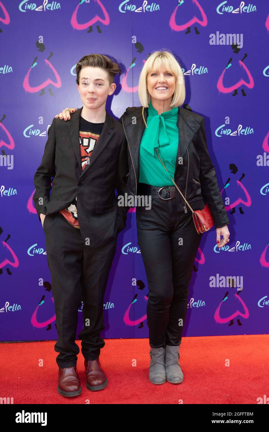 Francis Jonathan Beesley and Ashley Jensen arriving for the world ...