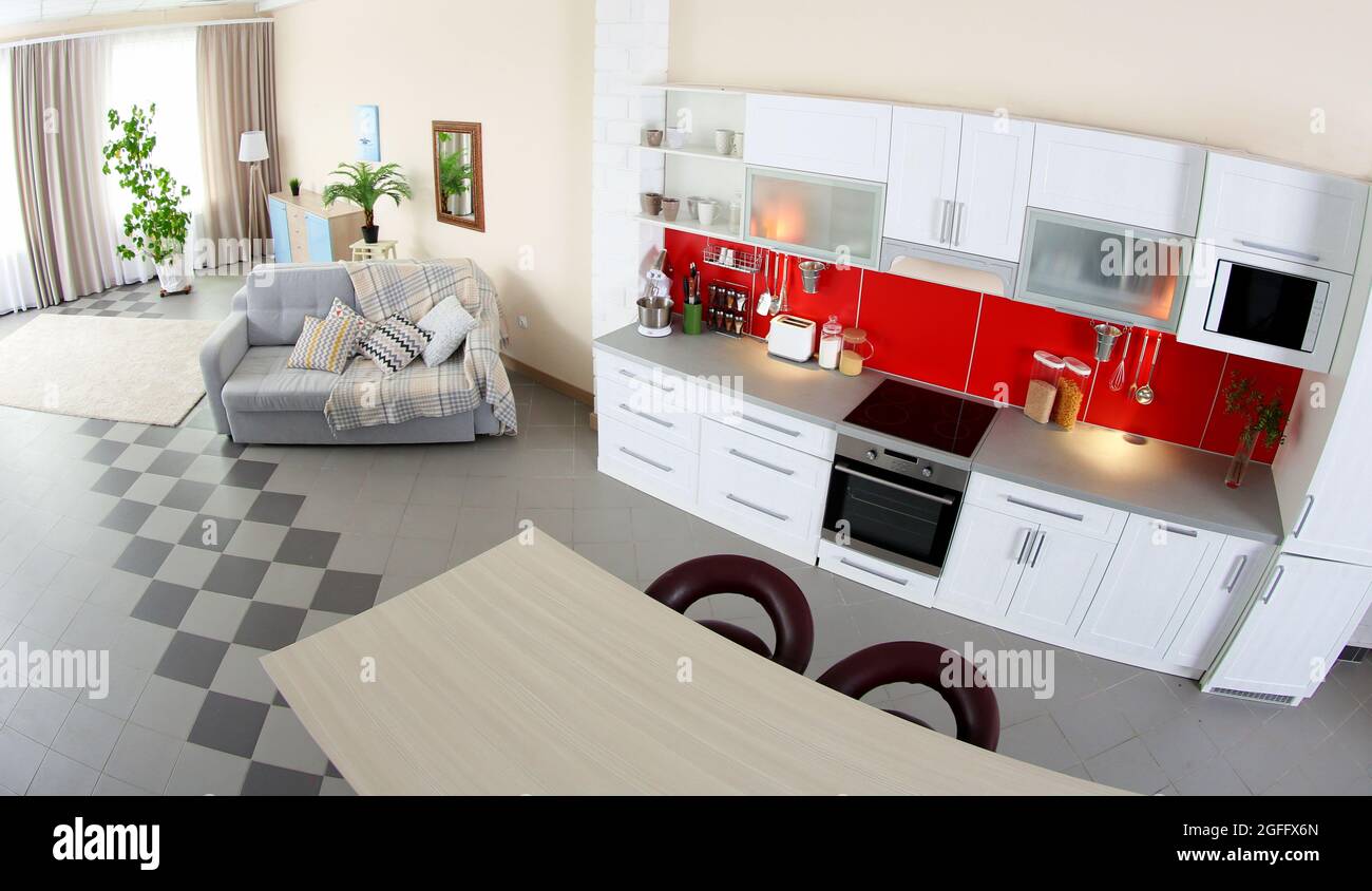 Room interior, top view Stock Photo - Alamy