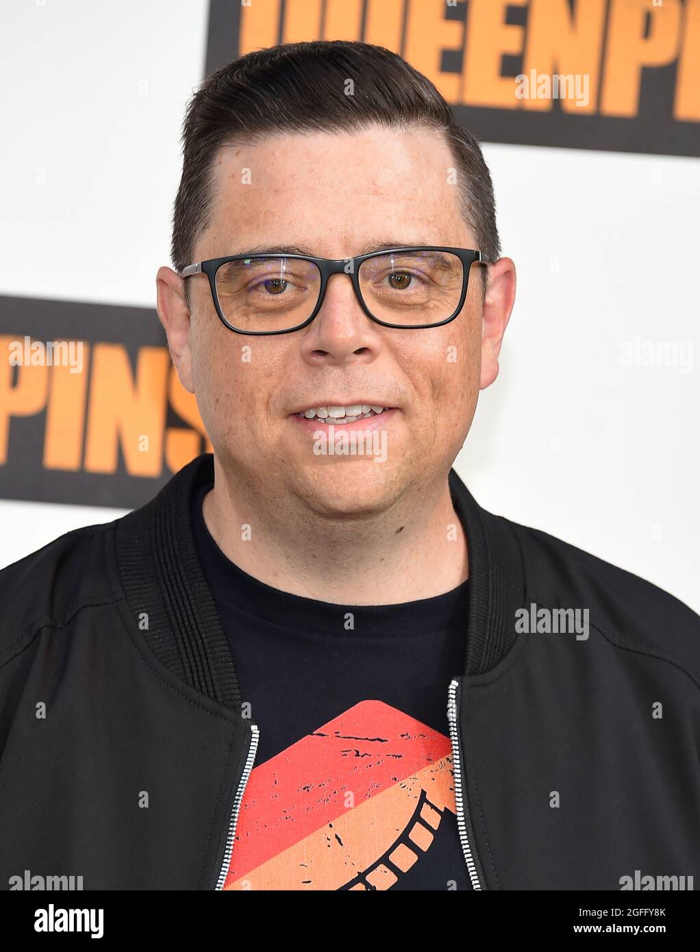 August 25, 2021, Beverly Hills, California, USA: Aron Gaudet posing at ...