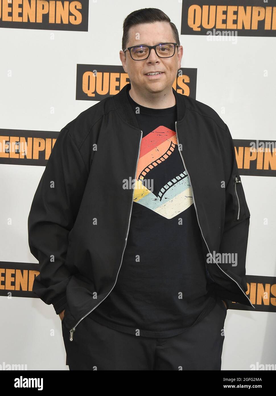 Los Angeles, USA. 25th Aug, 2021. Aron Gaudet at STX's QUEENPINS ...