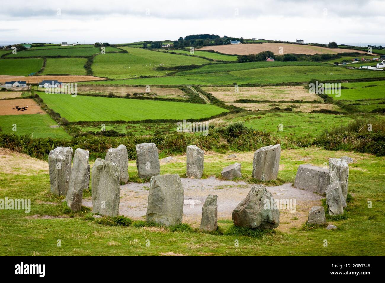 Drombeg Stone Circle in County Cork is one of a number of megalithic ...
