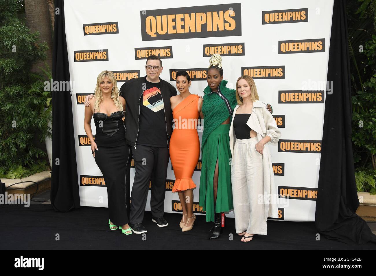 Los Angeles, USA. 25th Aug, 2021. (L-R) Bebe Rexha, Aron Gaudet, Gita ...