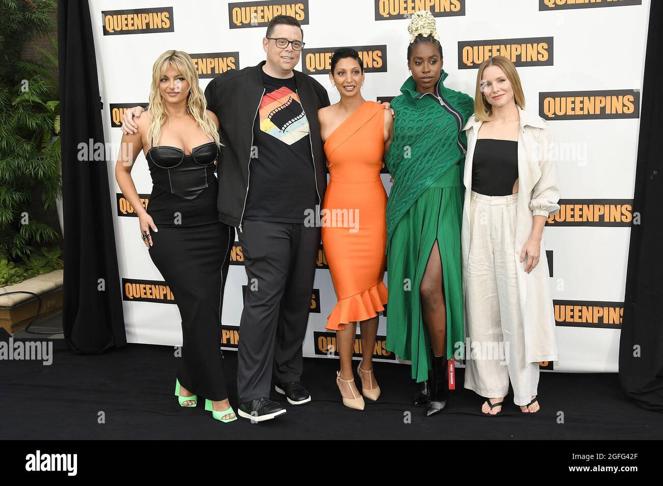 Los Angeles, USA. 25th Aug, 2021. (L-R) Bebe Rexha, Aron Gaudet, Gita ...