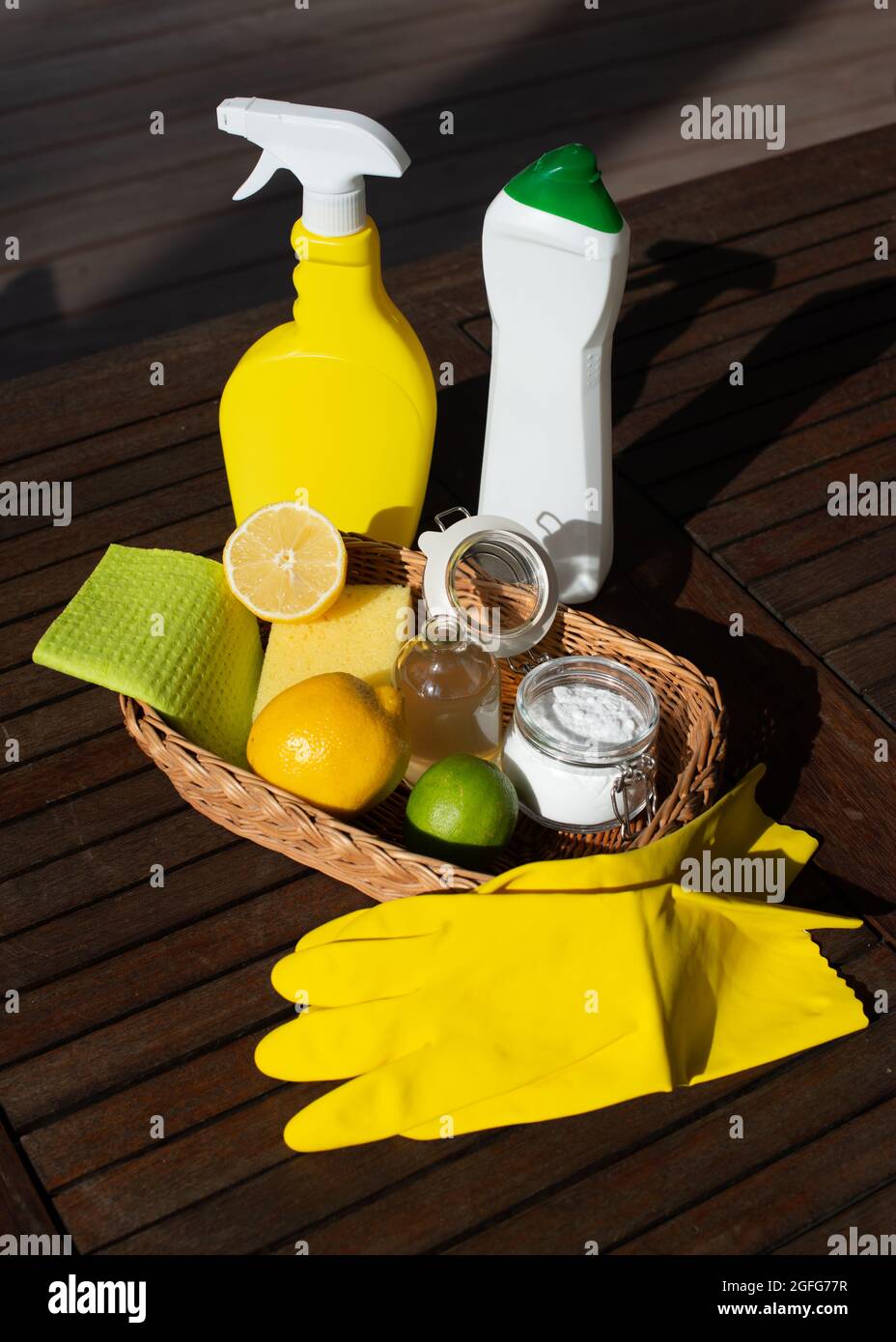 Natural organic home cleaning products. Healthy lifestyle Stock Photo ...