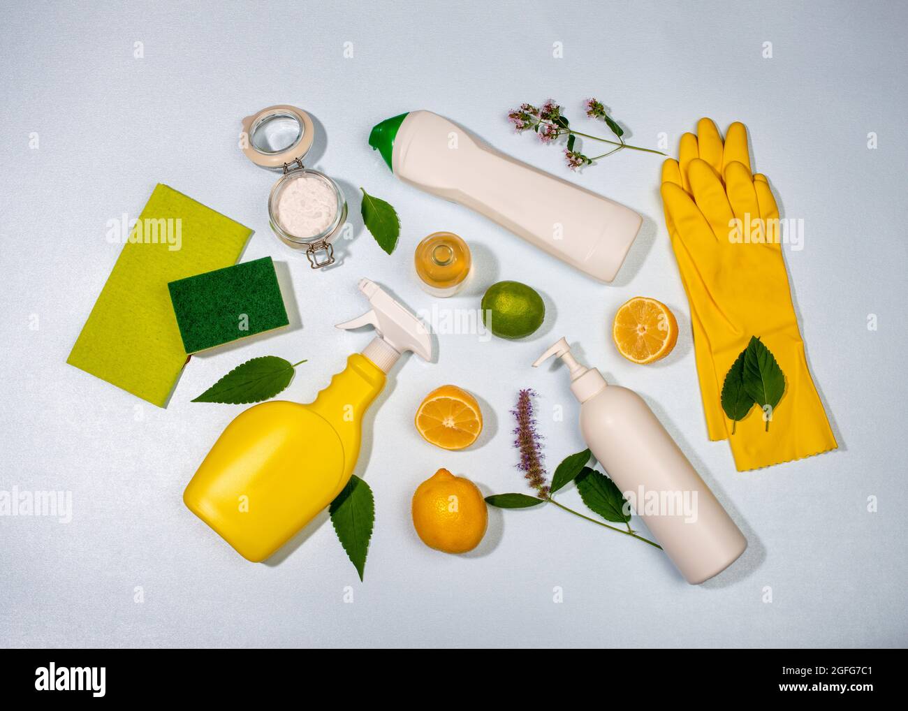 Natural organic home cleaning products. Healthy lifestyle Stock Photo ...