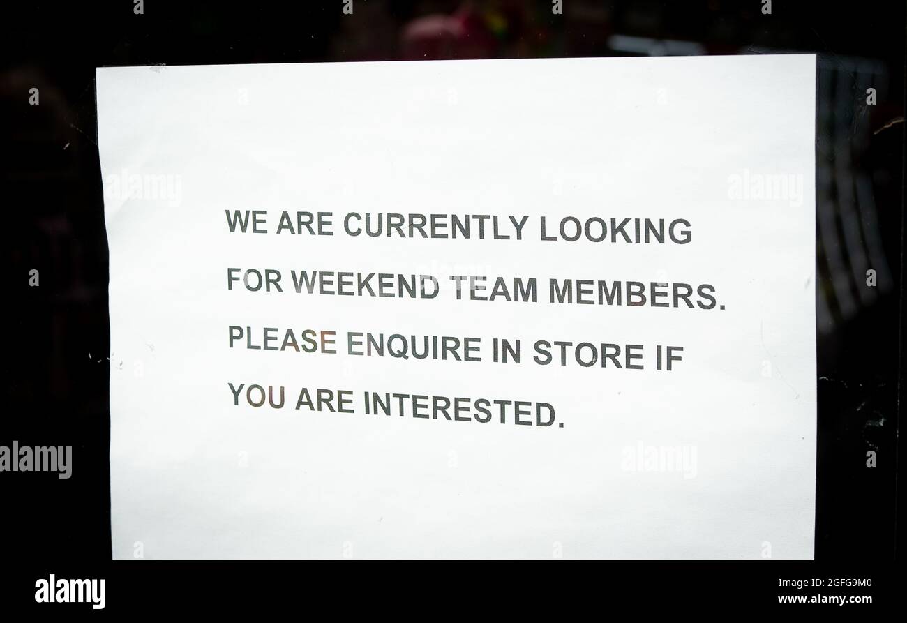 Windsor, Berkshire, UK. 25th August, 2021. An advert for weekend ...