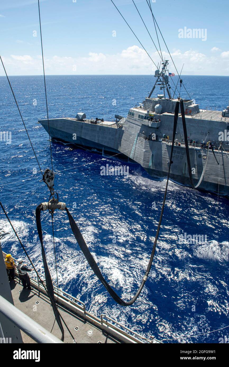 PHILIPPINE SEA (Aug. 23, 2021) The littoral combat ship USS Charleston ...