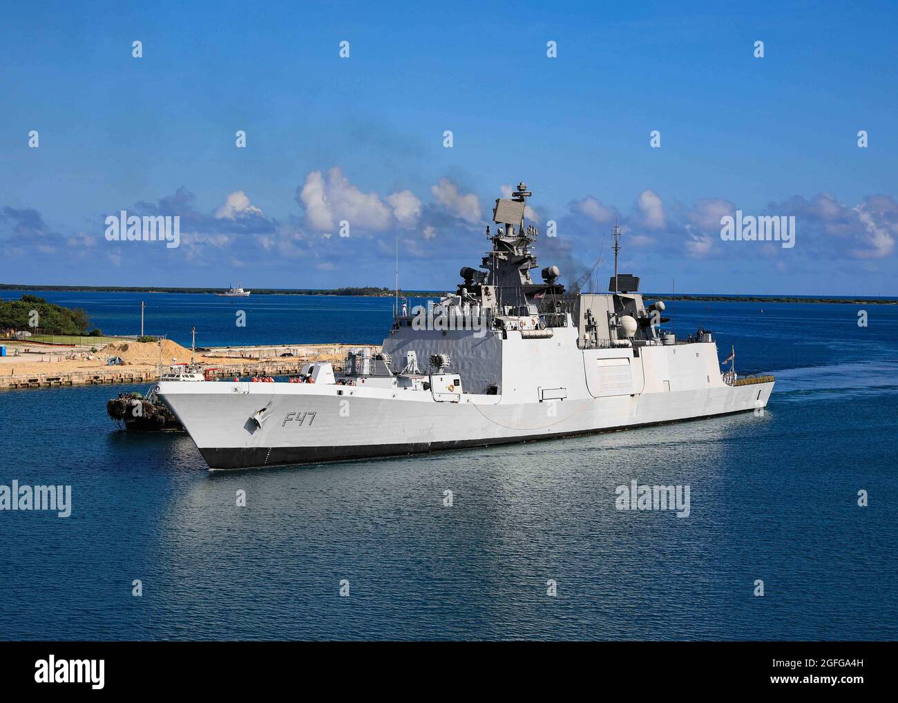 POLARIS POINT, Guam (August 21, 2021) The Indian navy frigate INS ...