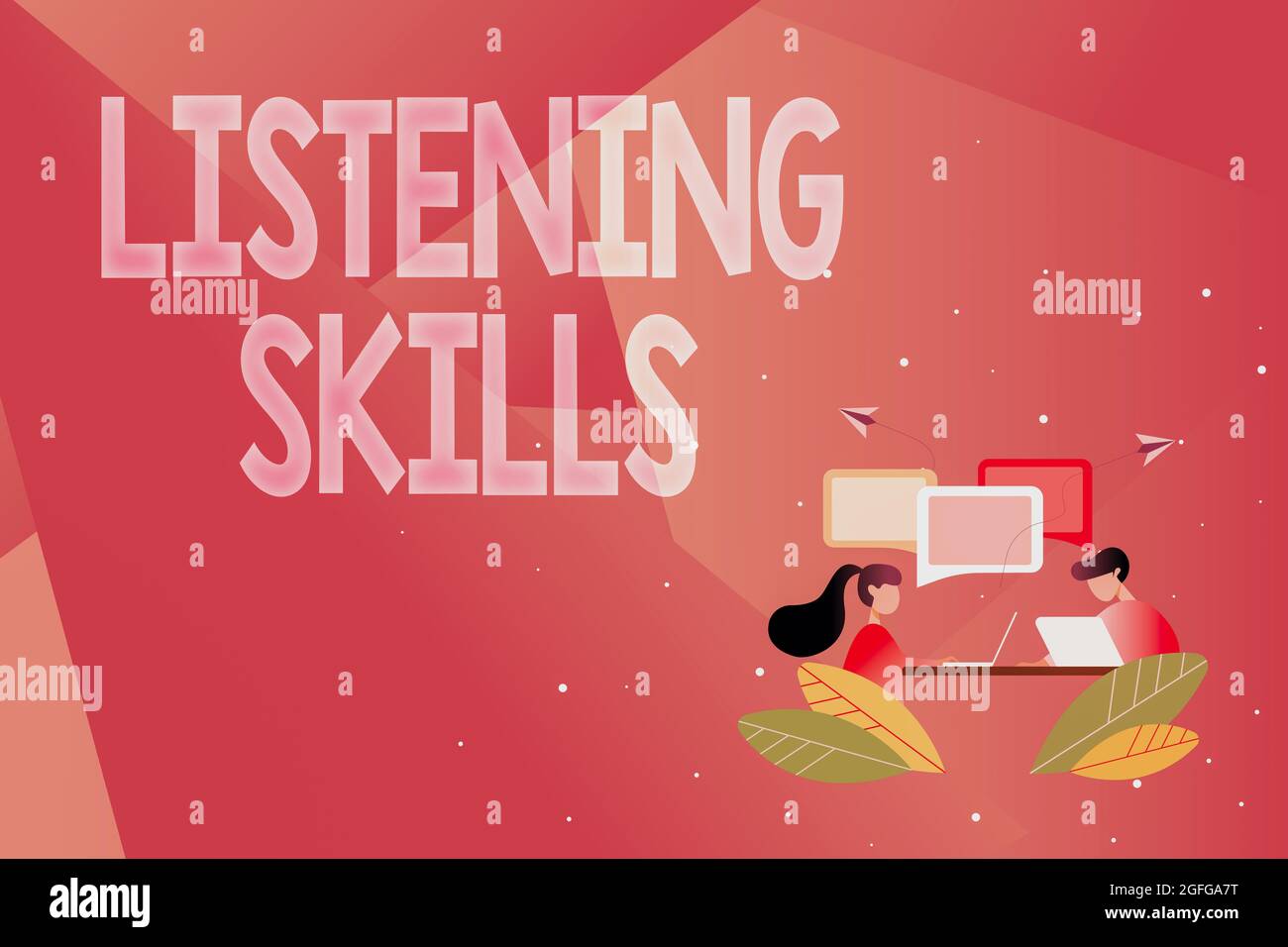 Conceptual display Listening Skills. Business approach ability to ...