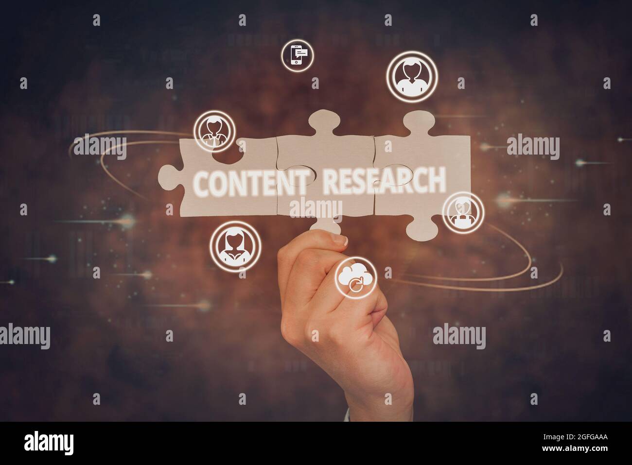 Conceptual caption Content Research. Word Written on method for ...