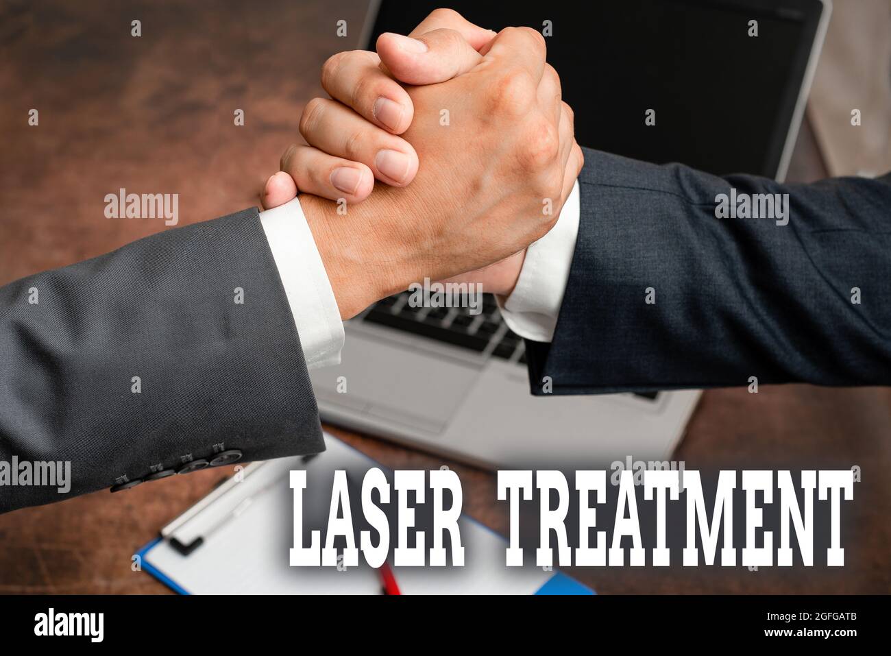 Handwriting text Laser Treatment. Word Written on any of various ...