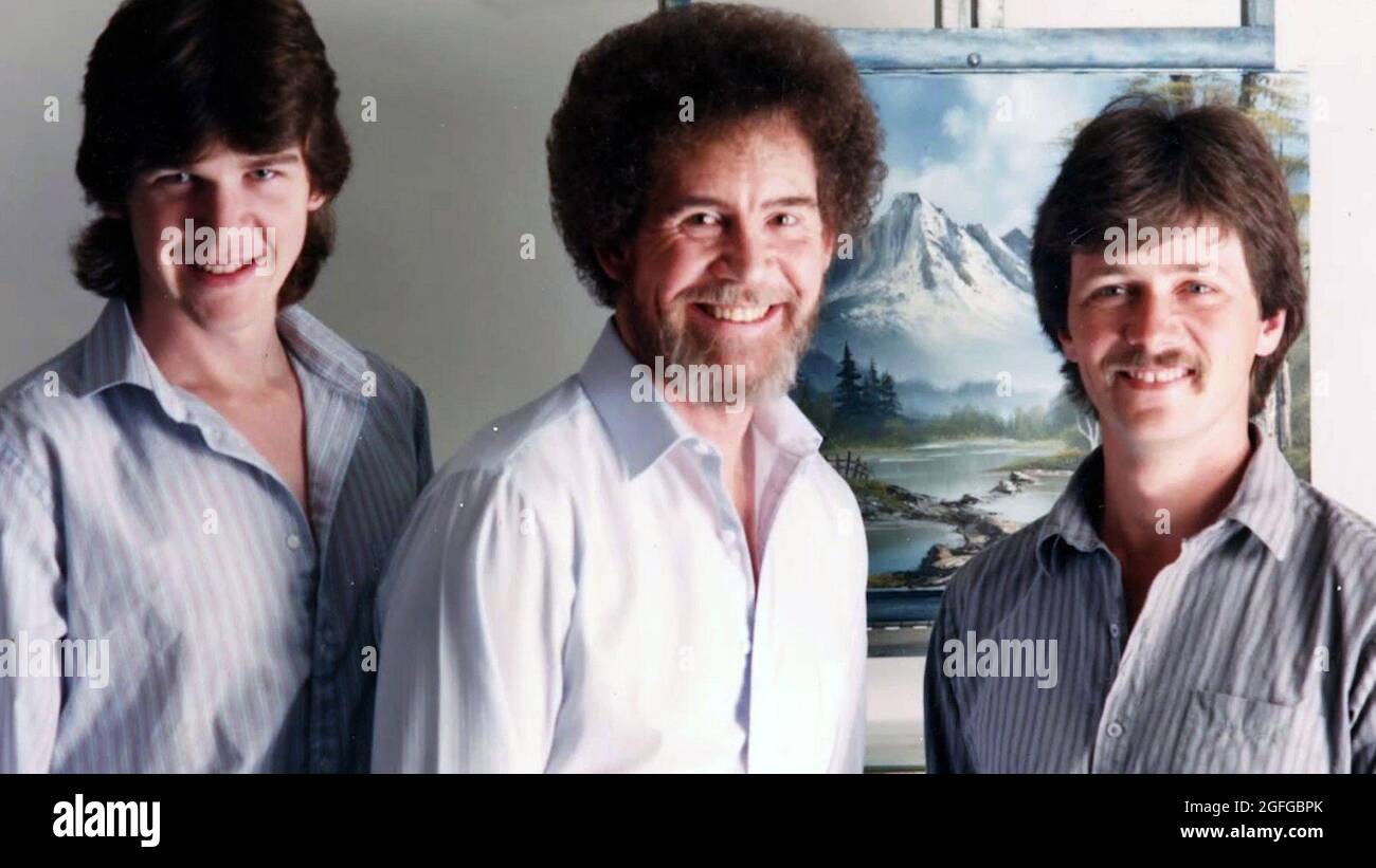 BOB ROSS: HAPPY ACCIDENTS, BETRAYAL & GREED, from left: Steve Ross, Bob ...