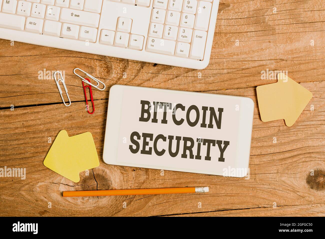 Conceptual caption Bitcoin Security. Internet Concept funds are locked ...