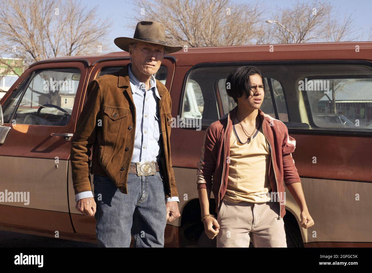 CRY MACHO, from left: Clint Eastwood, Eduardo Minett, 2021. ph: Claire ...