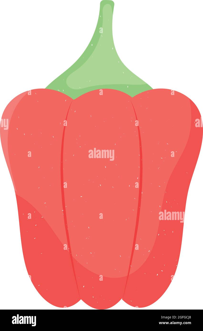 red pepper icon on white background Stock Vector Image & Art - Alamy