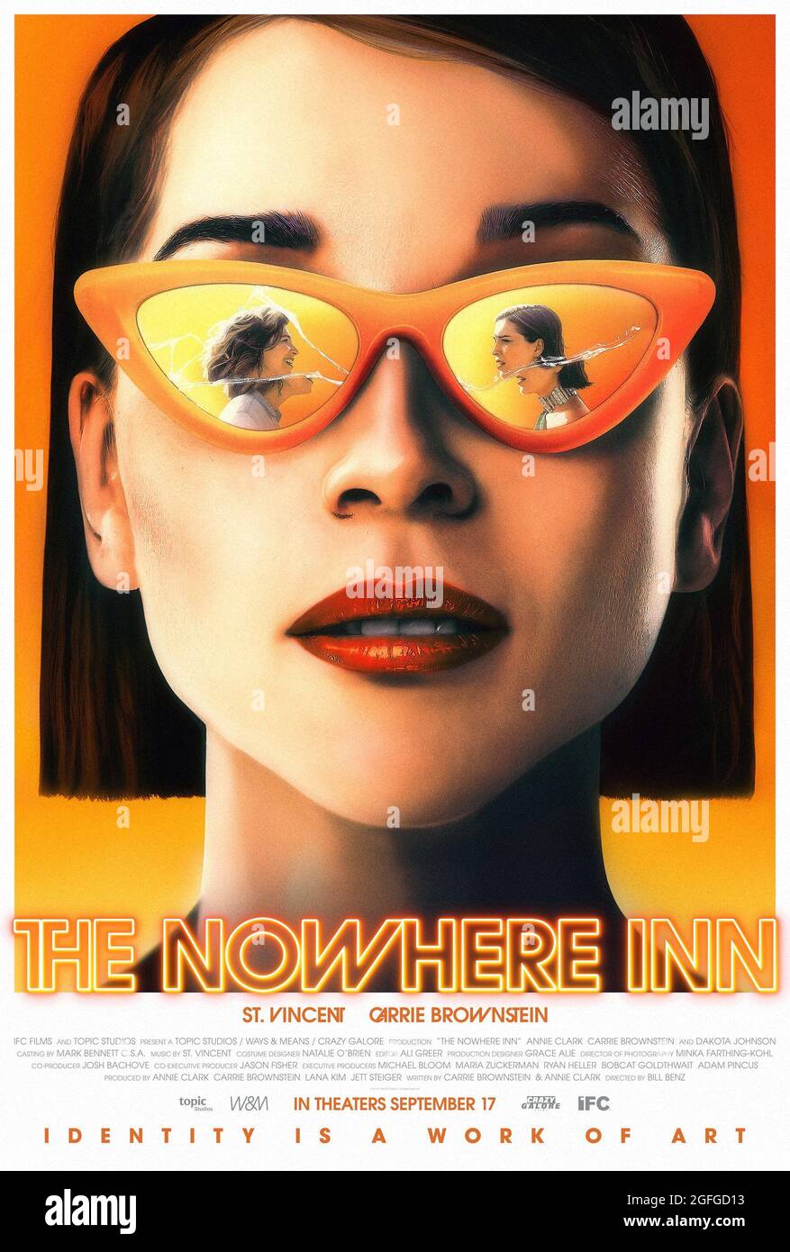 THE NOWHERE INN, US poster, St. Vincent; reflected in sunglasses from ...