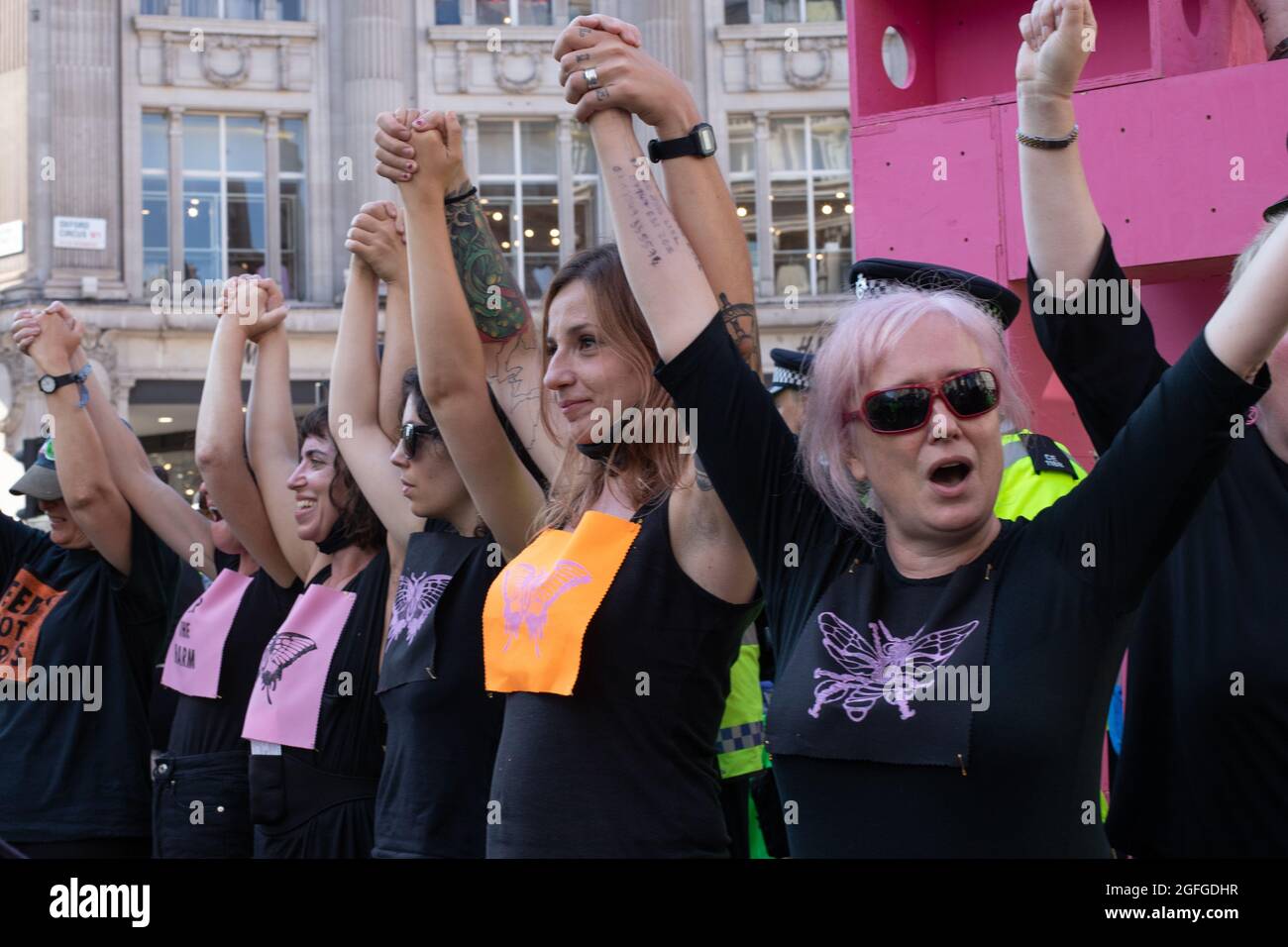 London, England, UK 25th August 2021 Day 3 of Extinction Rebellion and ...