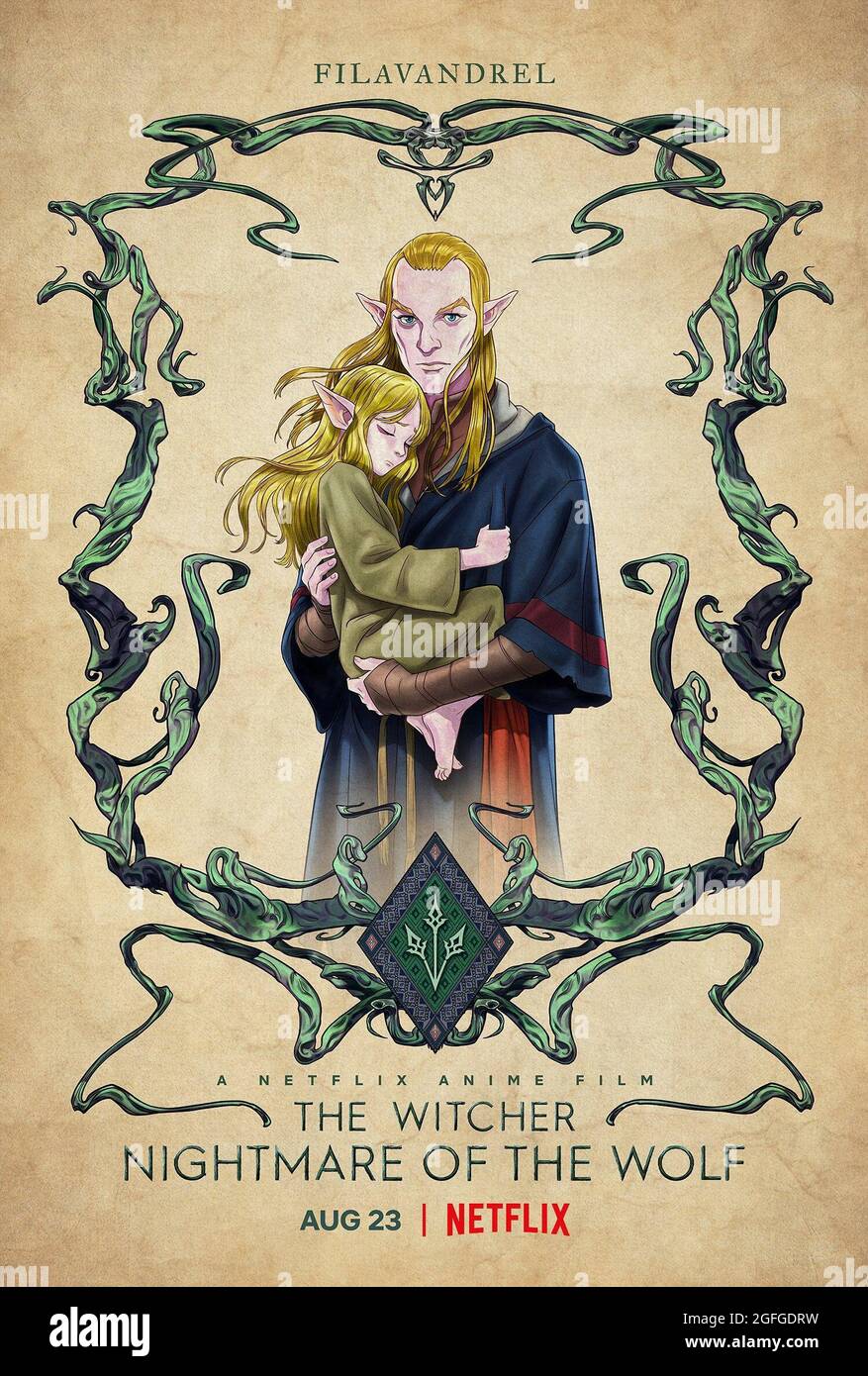 THE WITCHER: NIGHTMARE OF THE WOLF, US character poster, top ...