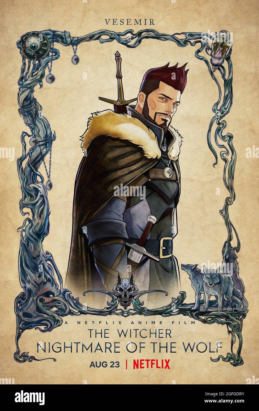 THE WITCHER: NIGHTMARE OF THE WOLF, US character poster, Vesemir (voice ...