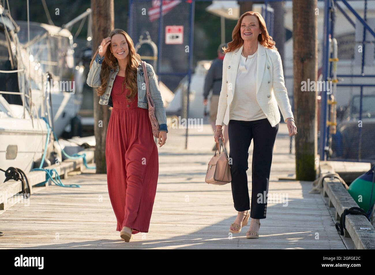 CHESAPEAKE SHORES, from left: Laci Mailey, Gillian Barber, 'A Kiss is ...
