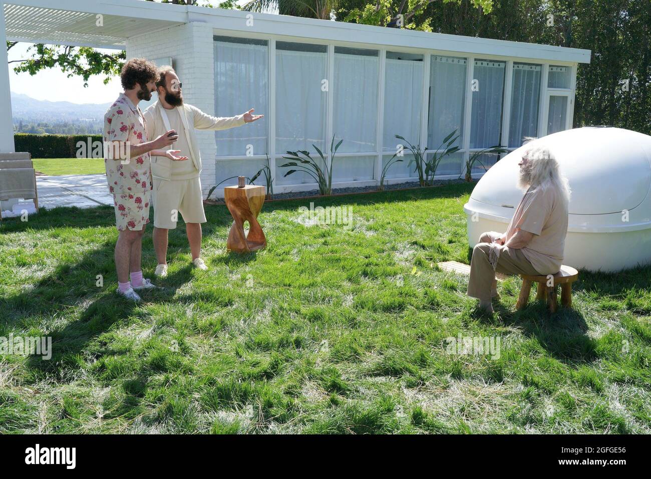 DAVE, from left: Dave Burd, Ben Sinclair, Bill Wiff, Enlightened Dave ...