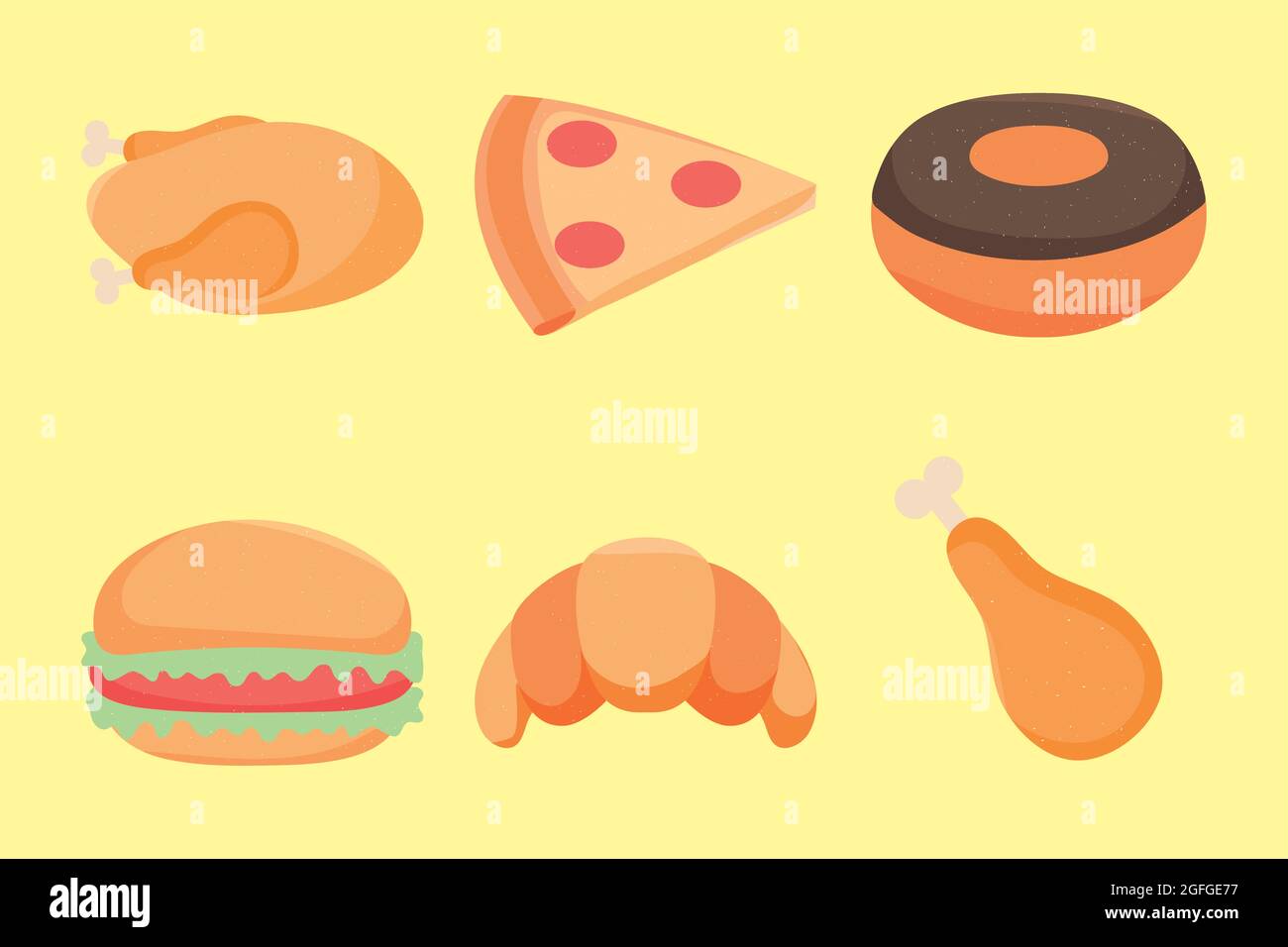 fast food icon set design Stock Vector Image & Art - Alamy