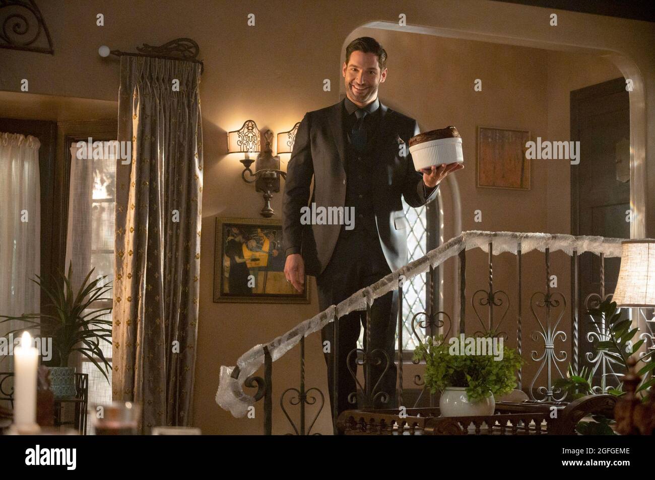 LUCIFER, Tom Ellis, Family Dinner', (Season 5, ep. 509, aired May 28 ...