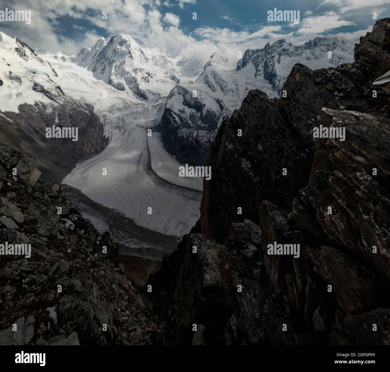 The massive Gorner Glacier in Zermatt, Switzerland Stock Photo - Alamy