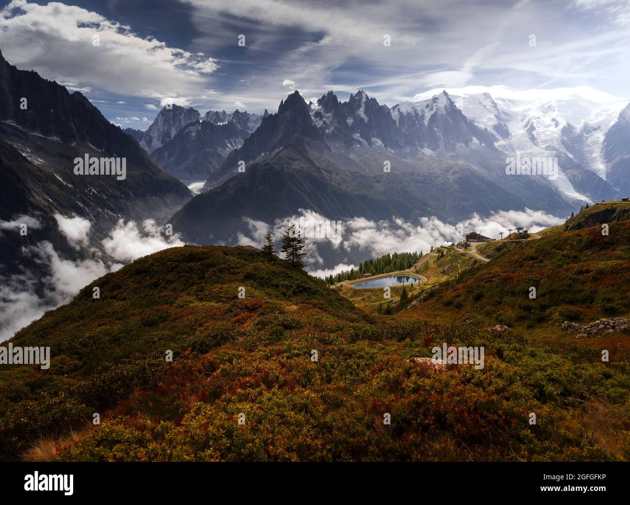 Dramatic Mountain Peaks in an Autumn Chamonix, France Stock Photo - Alamy
