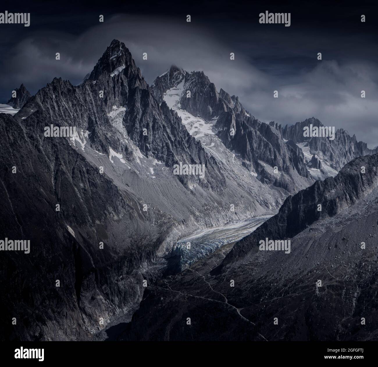 Dramatic Mountain Peaks in an Autumn Chamonix, France Stock Photo - Alamy