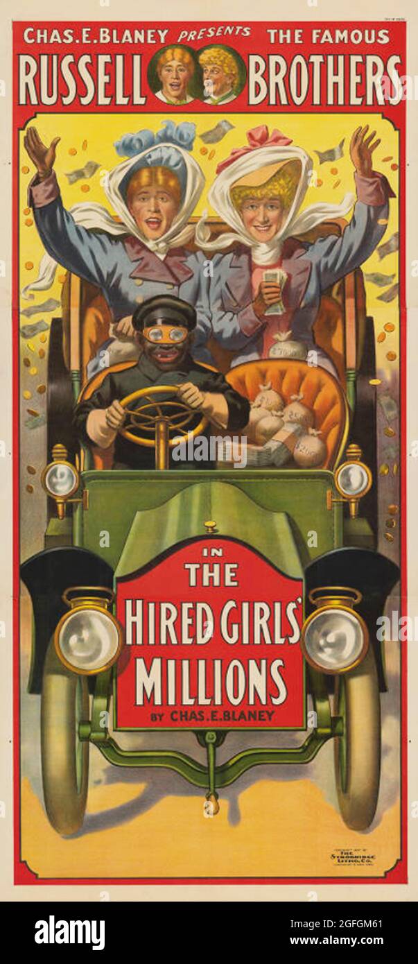 Click On Vintage American theater poster - "The Famous Russell Brothers ...