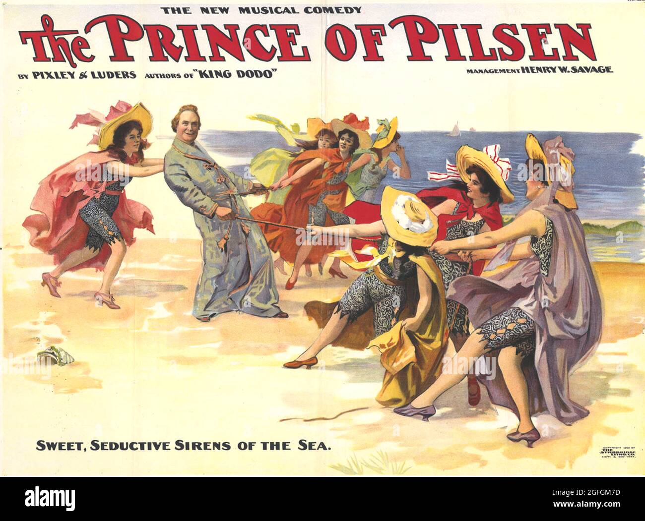 Click On Vintage American musical poster - 'The Prince of Pilsen Stock ...