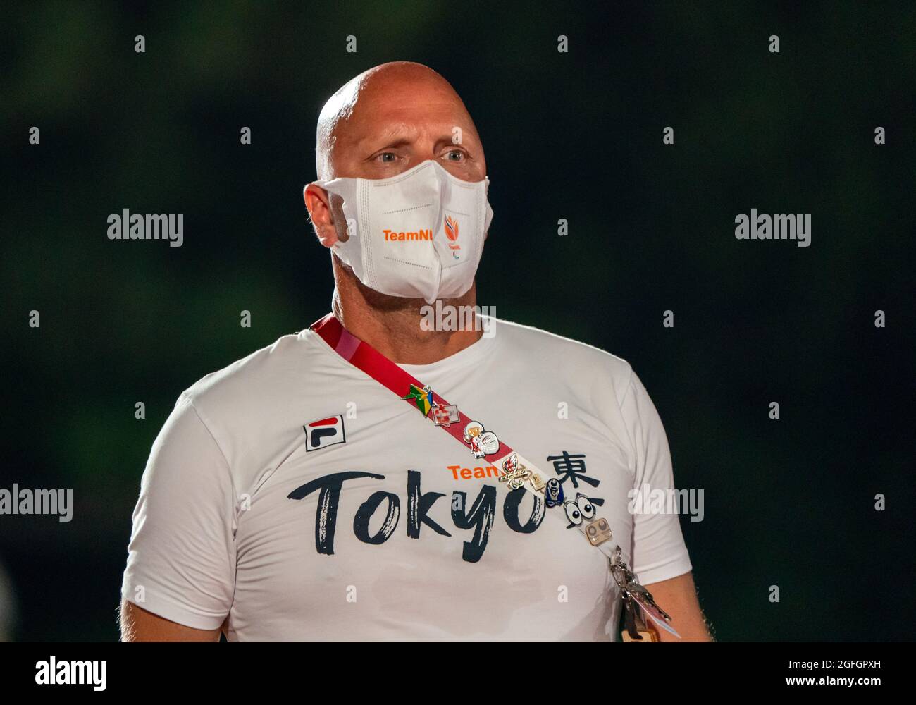 Tokyo, Japan- August 25 2021: Headcoach Arno Mul of Paralympic TeamNL ...