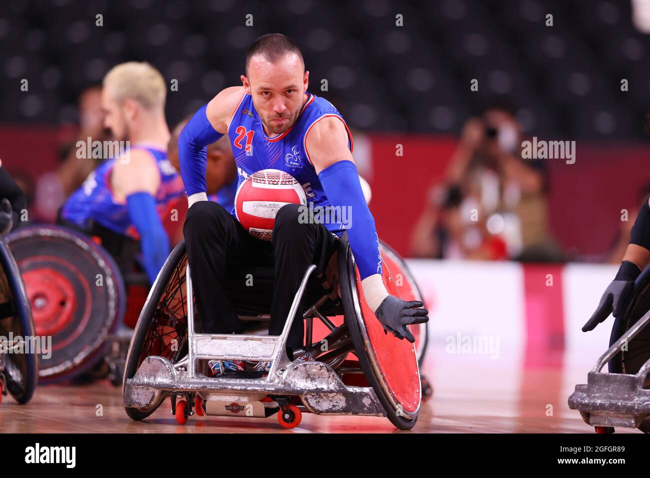 Tokyo, Japan. 25th Aug, 2021. Jonathan Hivernat (FRA) WheelChair Rugby ...