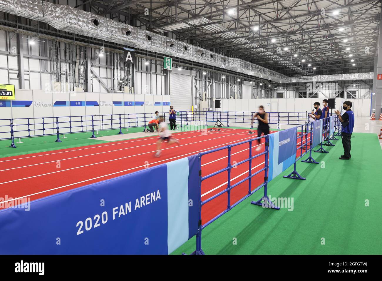 Experience Zone of Athletics, Tokyo, Japan - August 25, 2021 : Tokyo ...