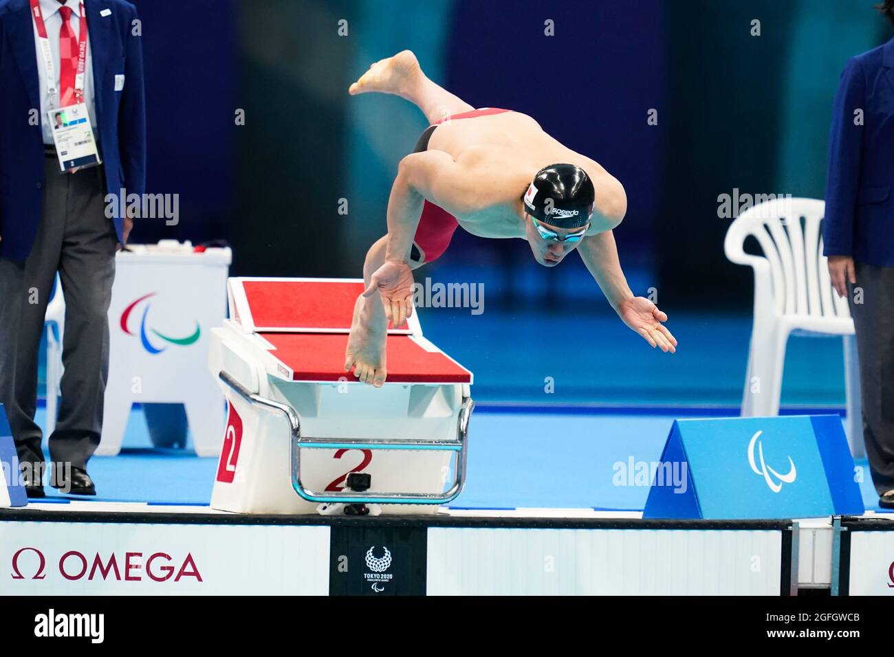 Tokyo, Japan. 25th Aug, 2021. Naohide Yamaguchi (JPN) Swimming : Men's ...