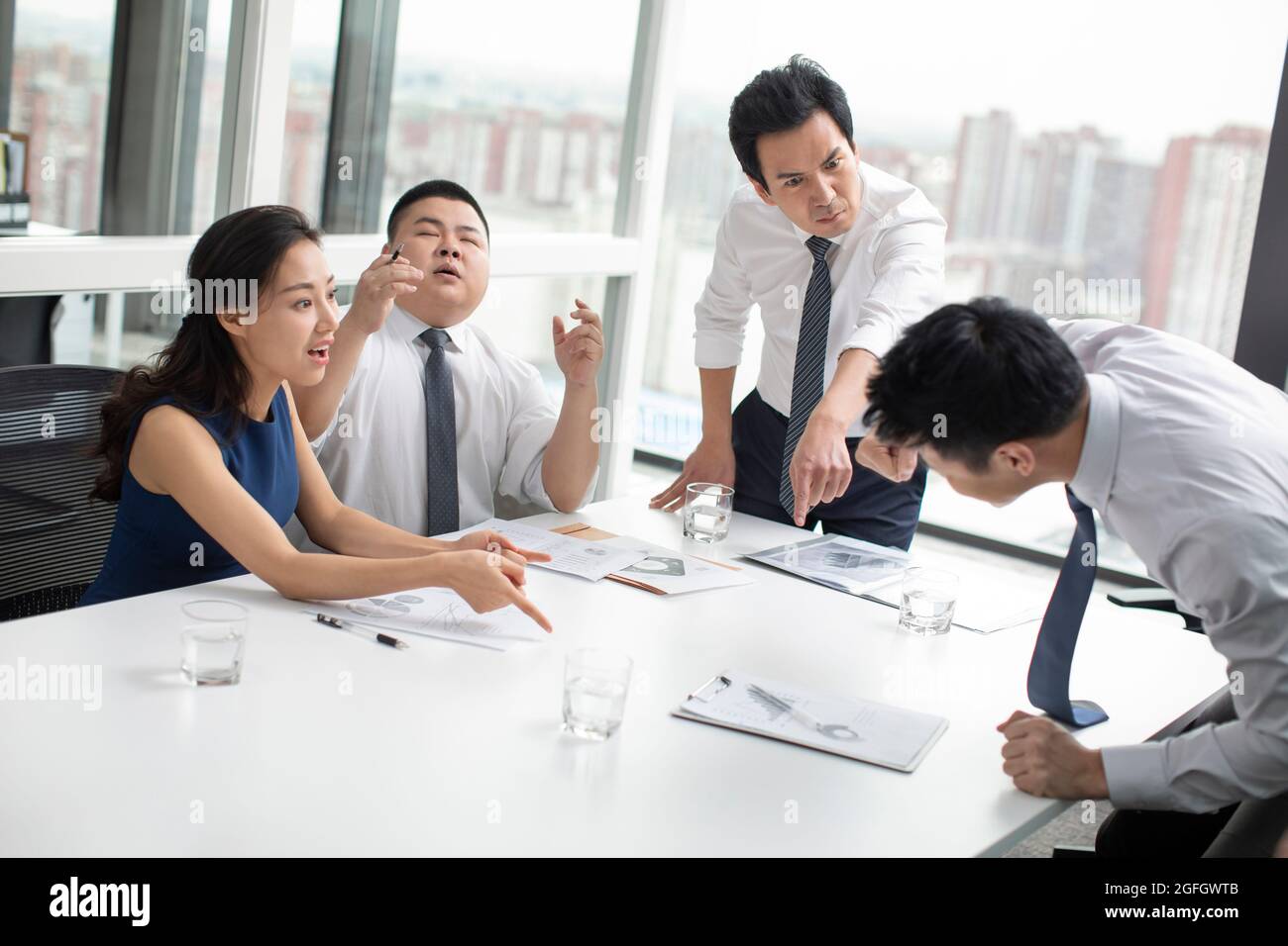 Business people arguing in office Stock Photo - Alamy