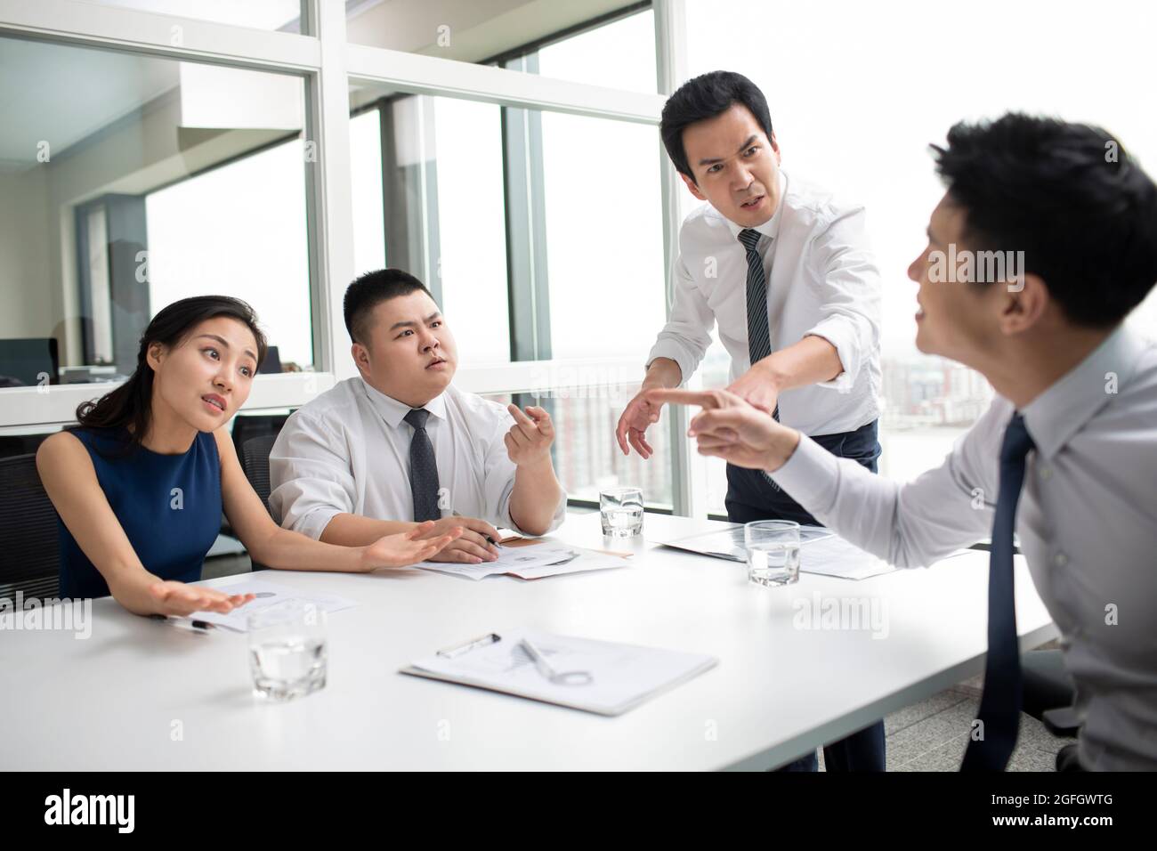 Business people arguing in office Stock Photo - Alamy
