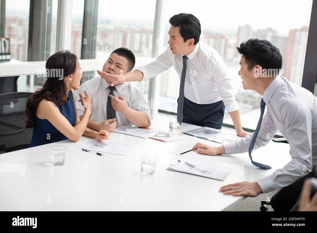 Business people arguing in office Stock Photo - Alamy