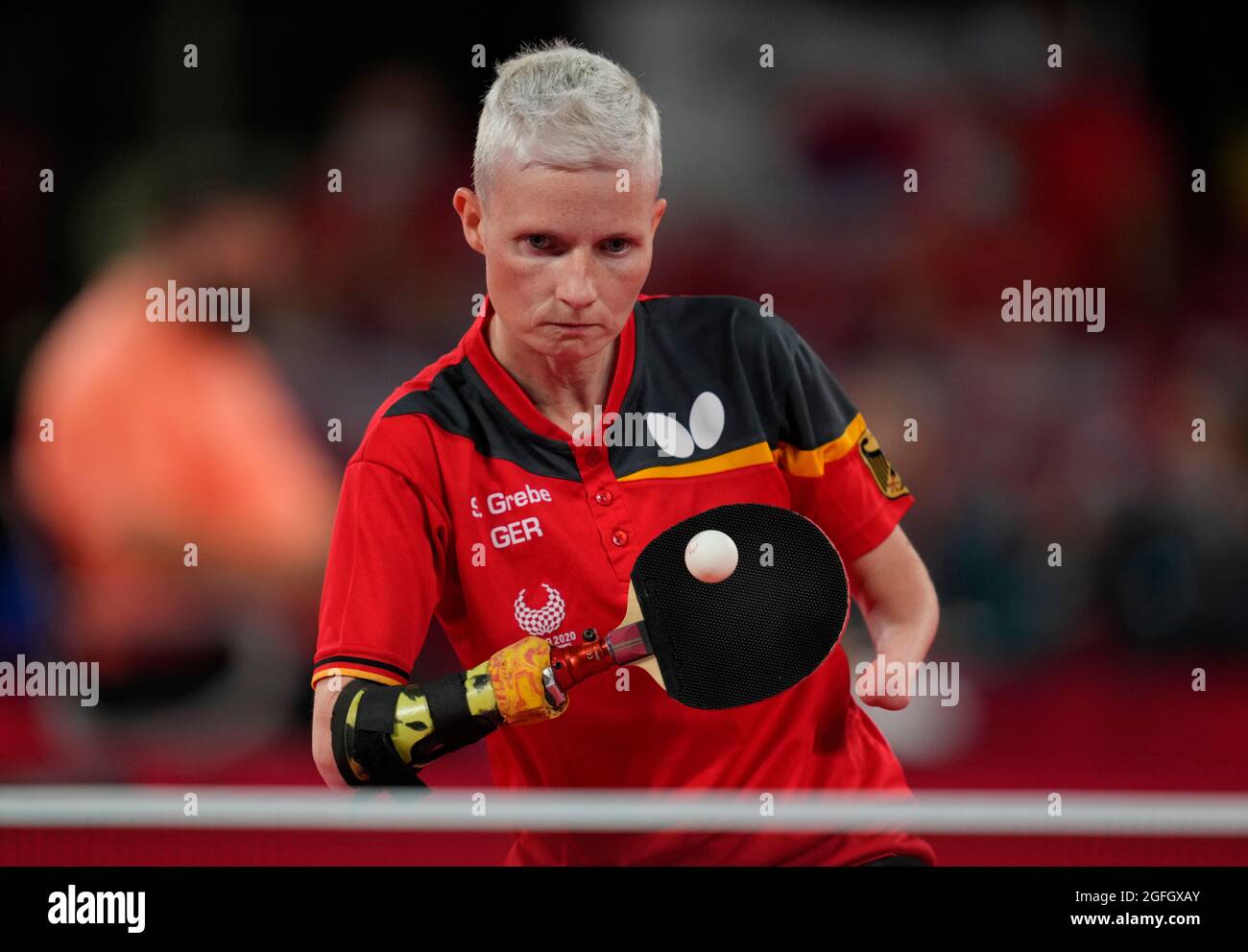 Tokyo, Japan. August 26, 2021:Stephanie Grebe from Germany during table ...