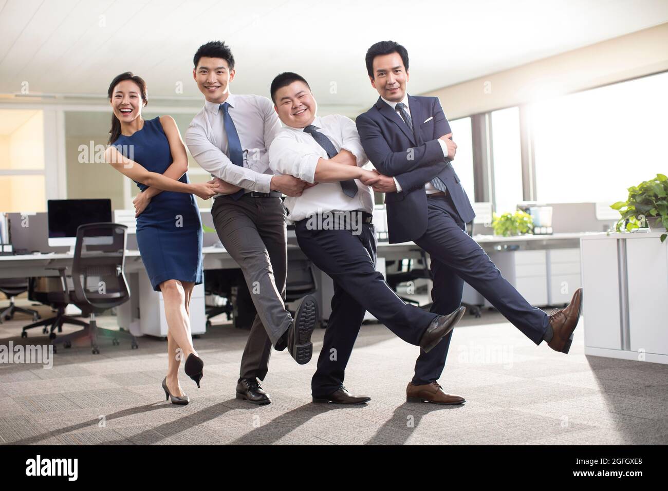 Holding working authority teamwork hi-res stock photography and images ...