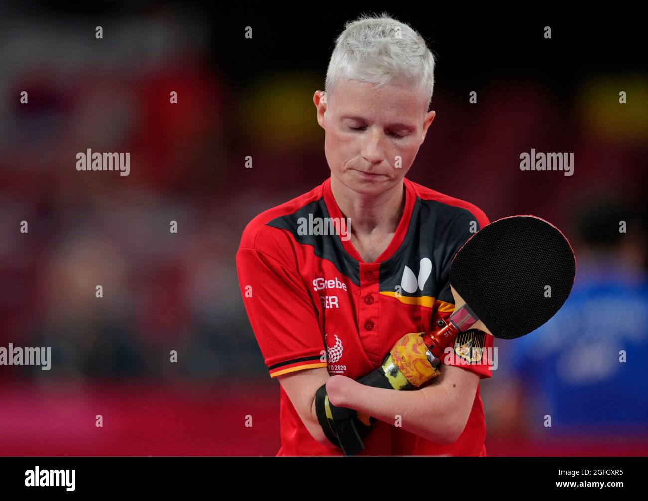 August 26, 2021:Stephanie Grebe from Germany during table tennis at the ...
