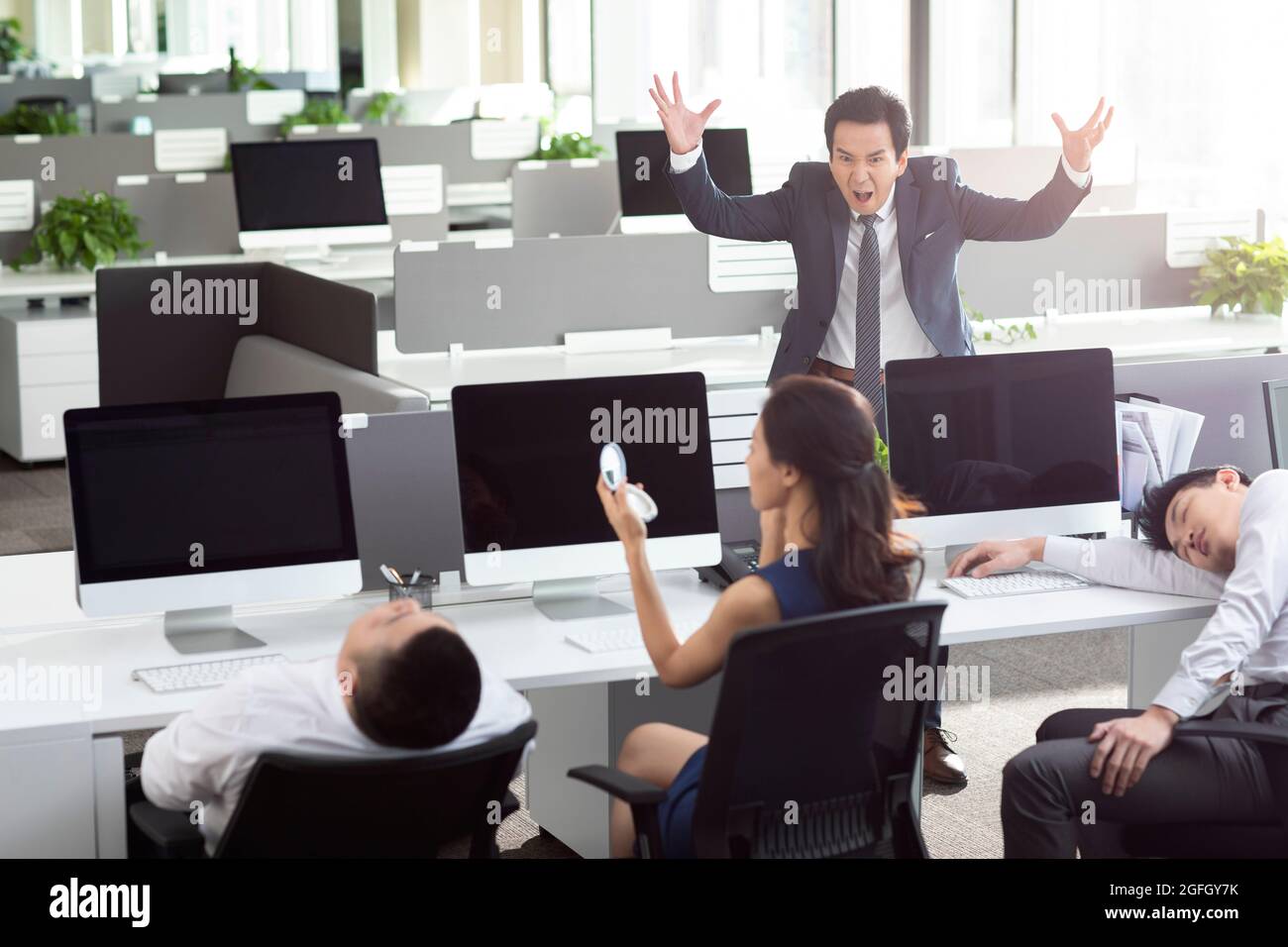 Office authority employees hi-res stock photography and images - Alamy