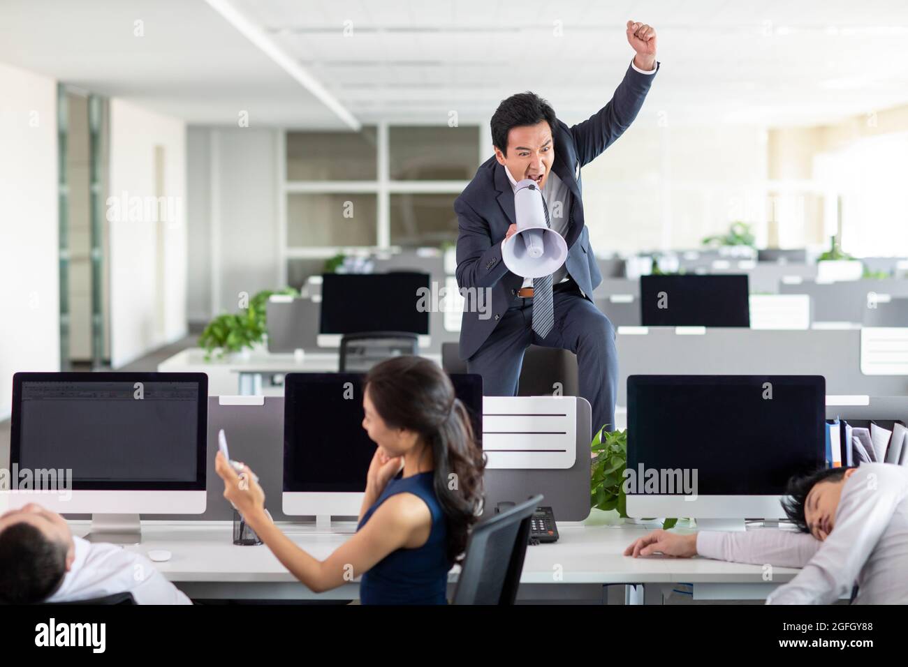 Office authority employees hi-res stock photography and images - Alamy