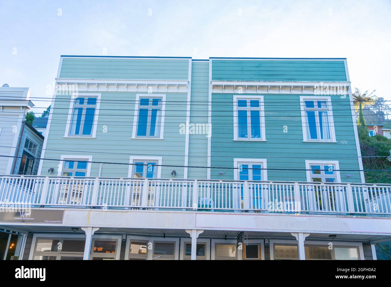 Wellington New Zealand - July 31 2021; Tinakori Road heritage examples ...