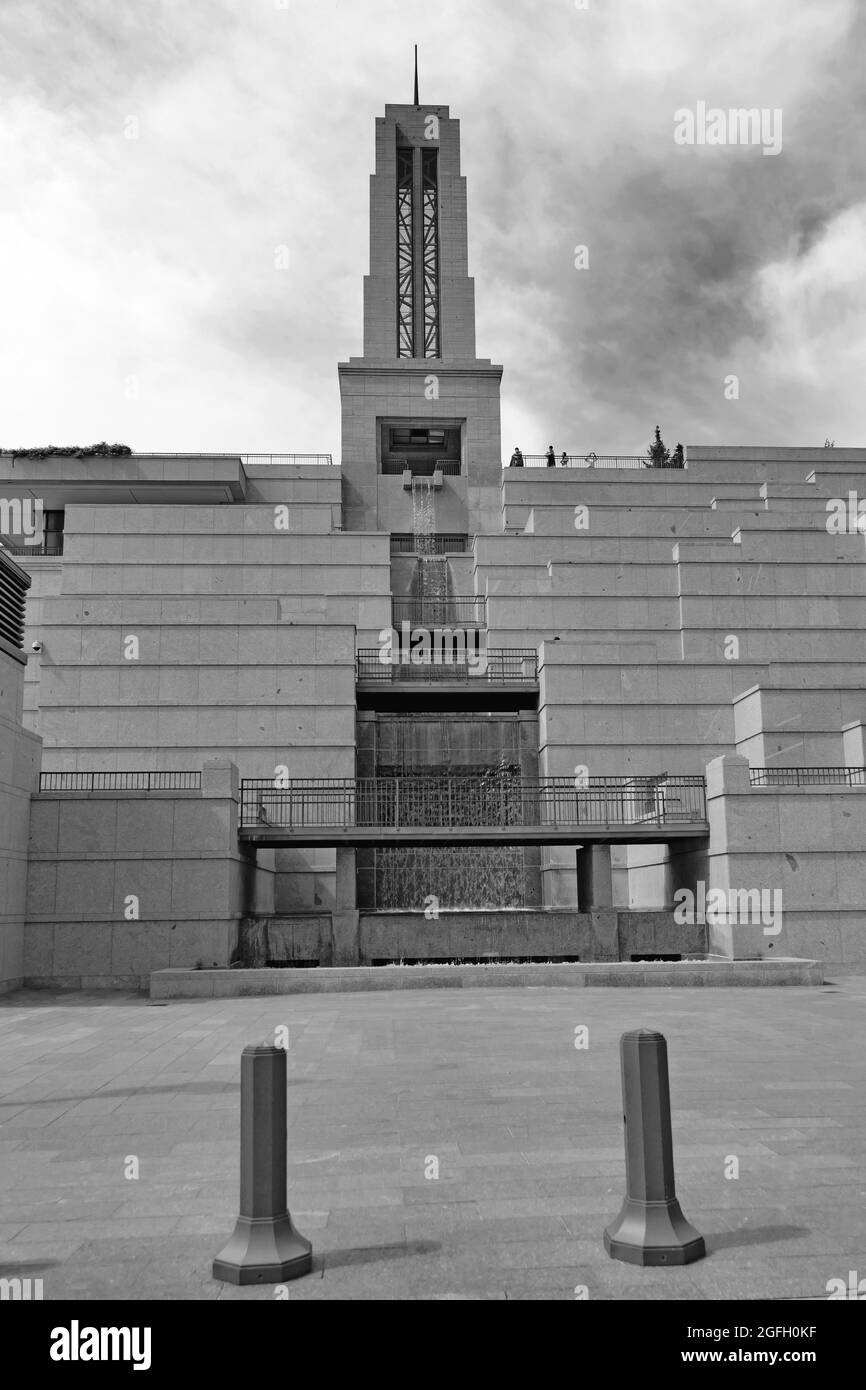 The Conference Center in Salt Lake City hosts in the state of Utah, USA ...