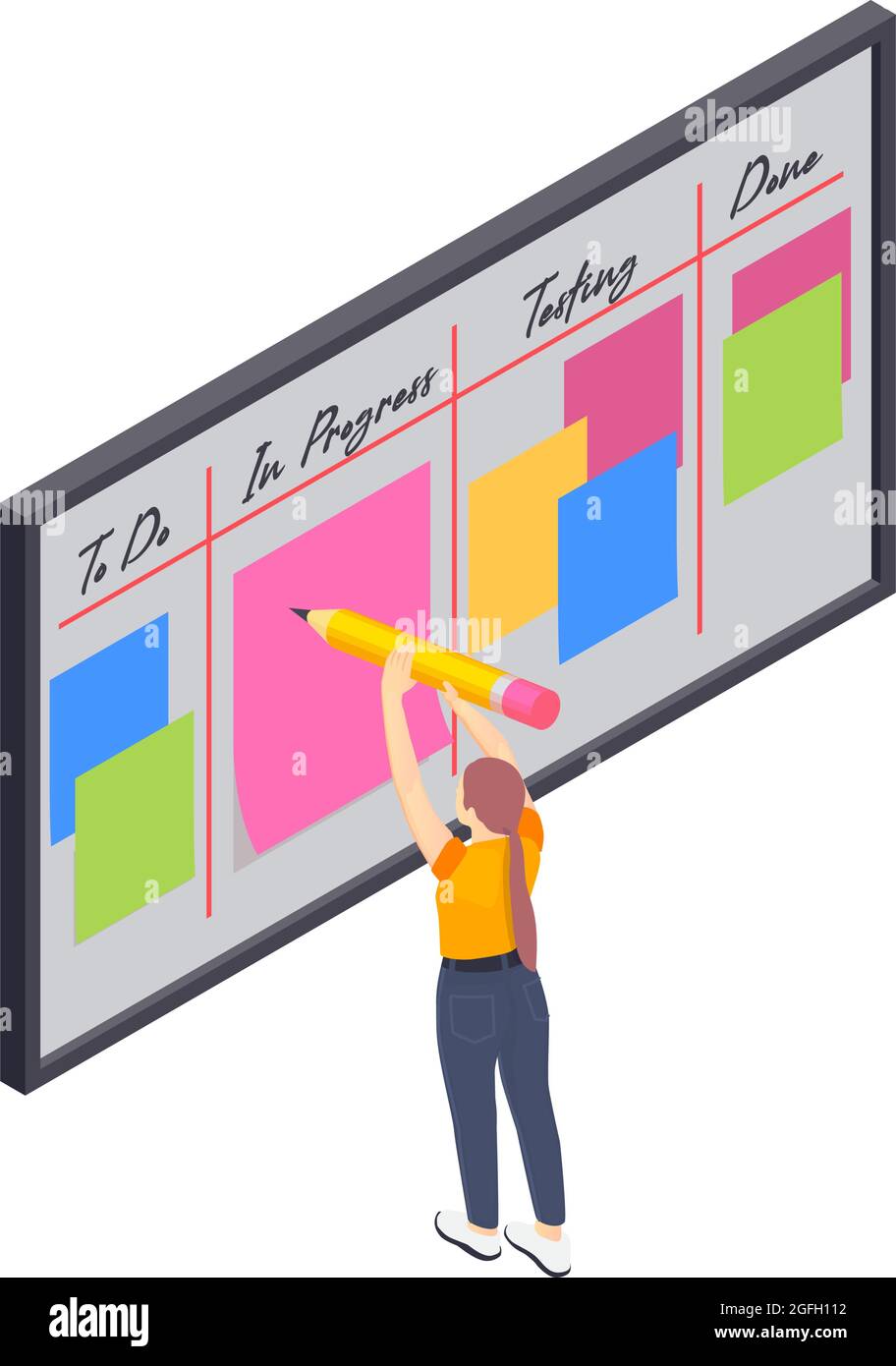 Sticky Notes Digital Stock Vector Images - Alamy