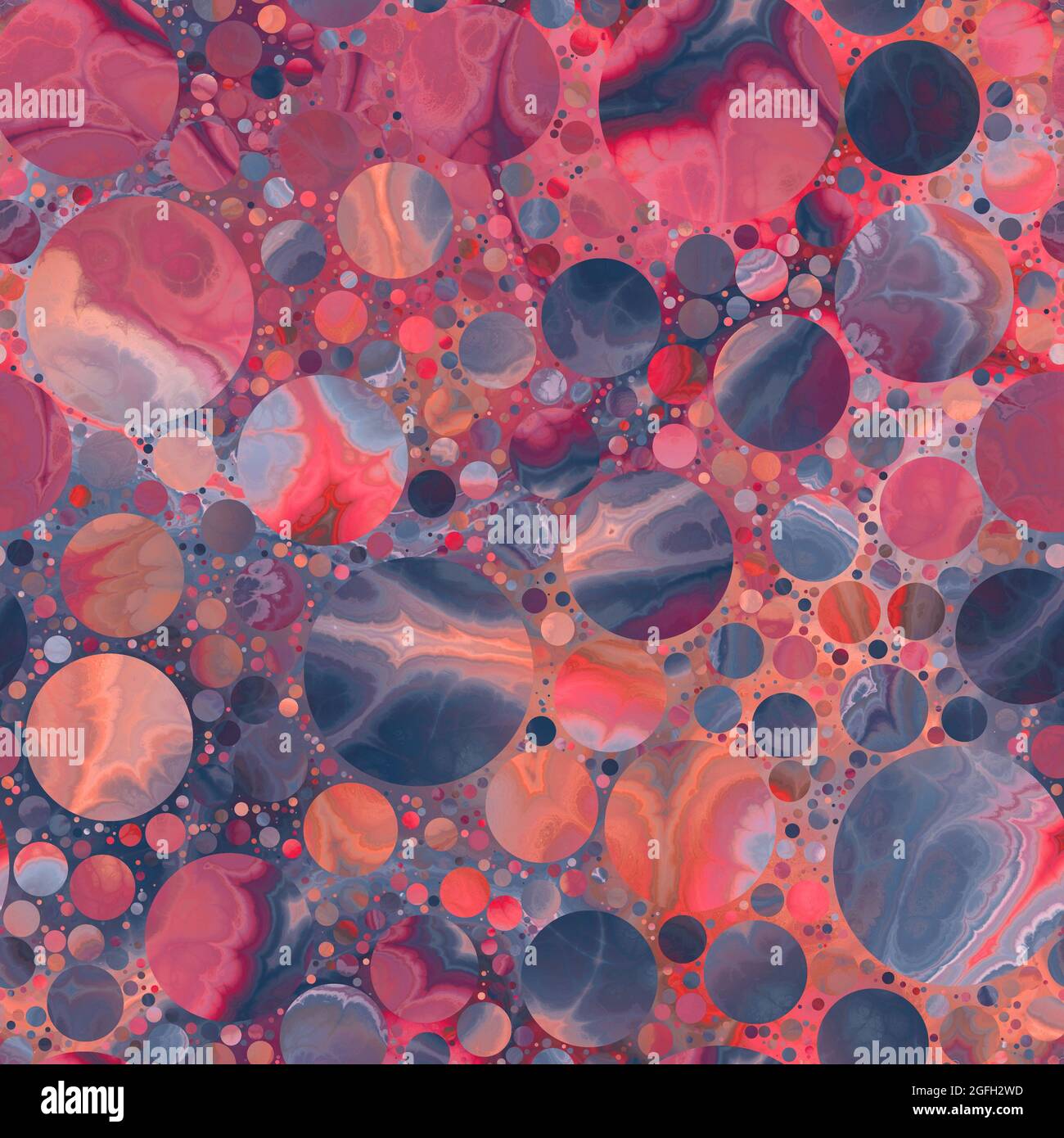 Seamless pattern of marbled orbs that gives a dreamy fantasy mysterious ...